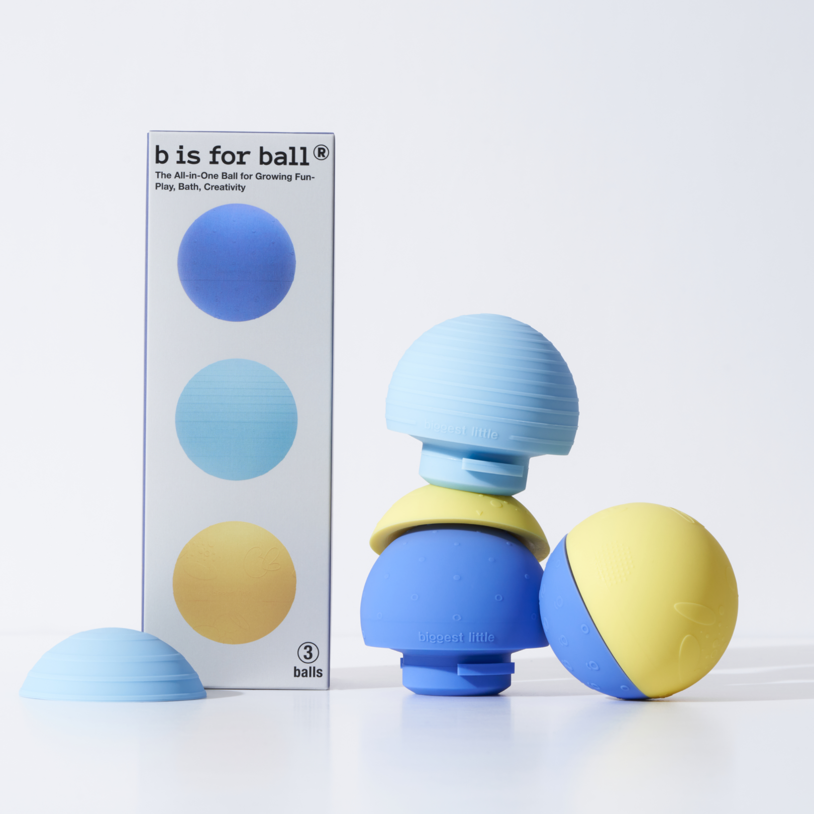 b is for ball® 3-Ball Set | Most Versatile Baby Ball for Growing Fun